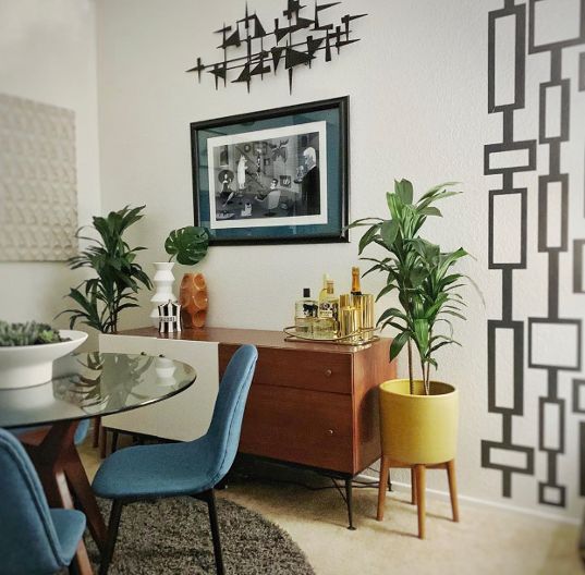 Mid Century Modern Decor, Mid Mod Wall Decals, Retro Decal, Mcm Wall ...