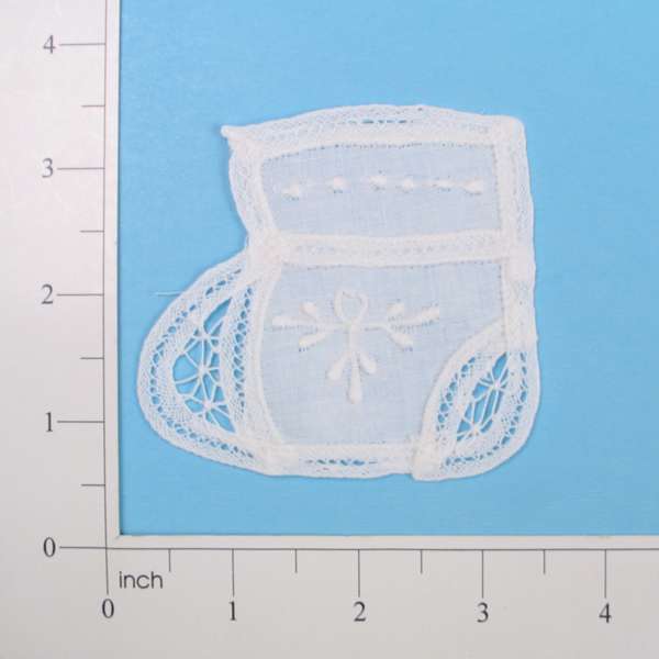 Battenburg Lace Baby Bootie Applique/Patch | Michaels