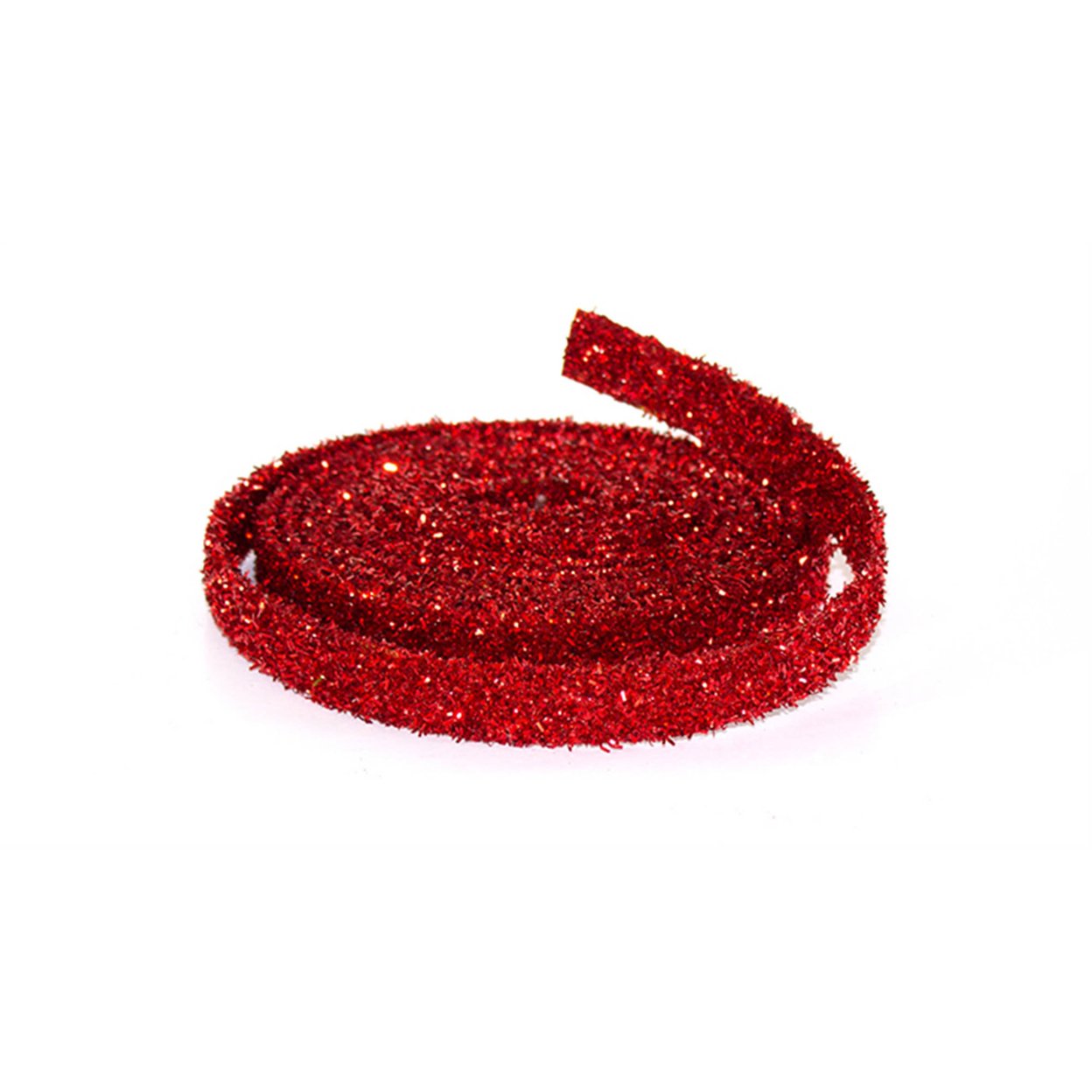 Melrose Glitter Rope (12 Rolls) 1" x 15"L Plastic - Red | Michaels