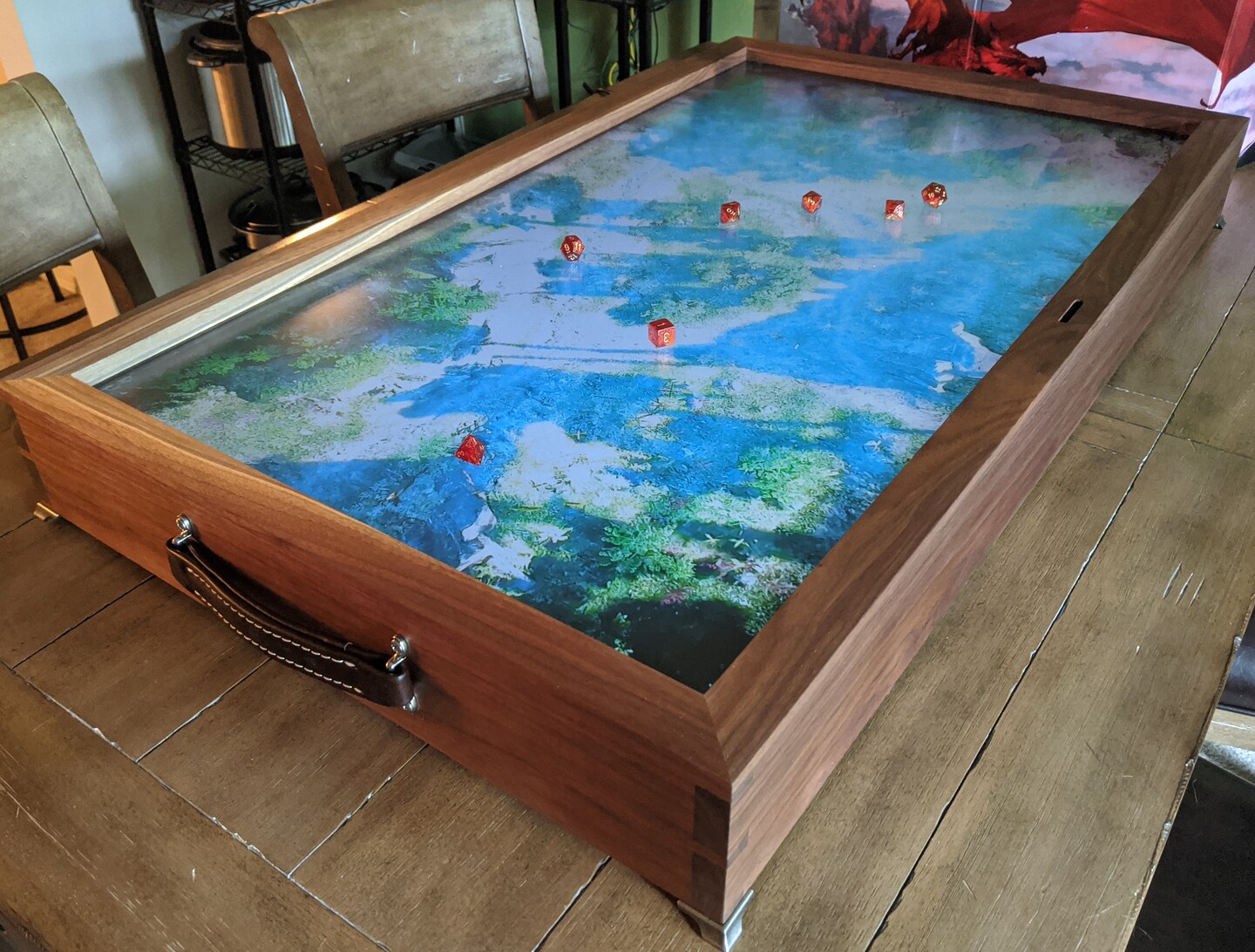Digital map case for tabletop RPG's - 43" *TV not included* (model in ...