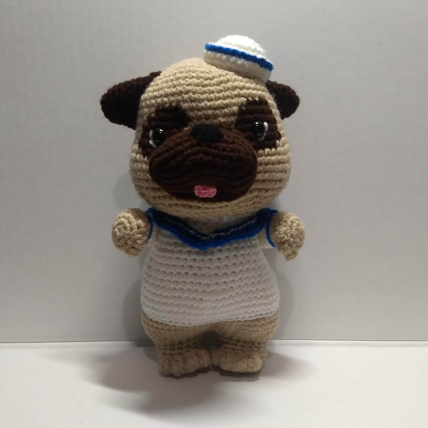 Crochet Papi the Sailor Pug Amigurumi | MakerPlace by Michaels