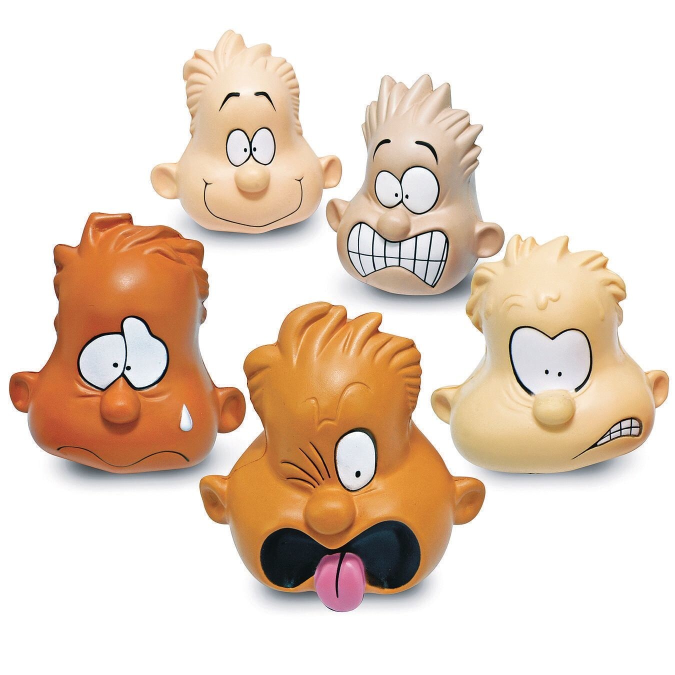 Feeling Stress Squeeze Heads (Set of 5) | Michaels