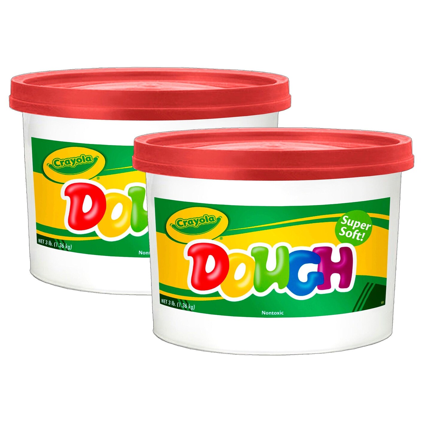Super Soft Modeling Dough, Red, 3 lbs. Bucket, Pack of 2 | Michaels