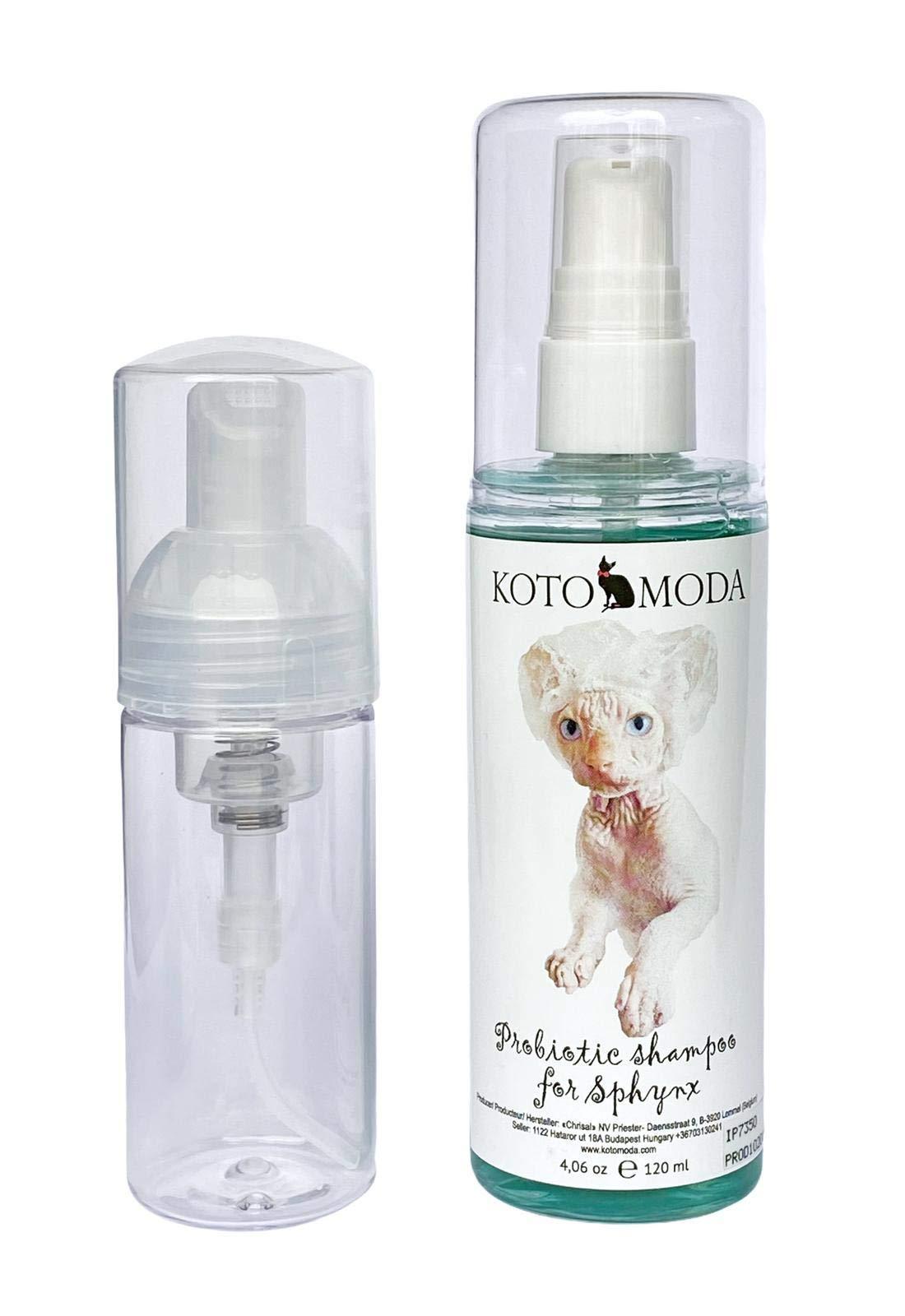 Sphynx cat Shampoo for Naked and Hairless Cats 120 ml with Foam Pump ...