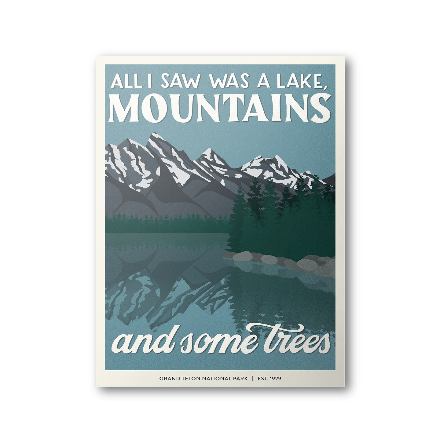 Grand Teton National Park Poster | Subpar Parks Poster | MakerPlace by ...