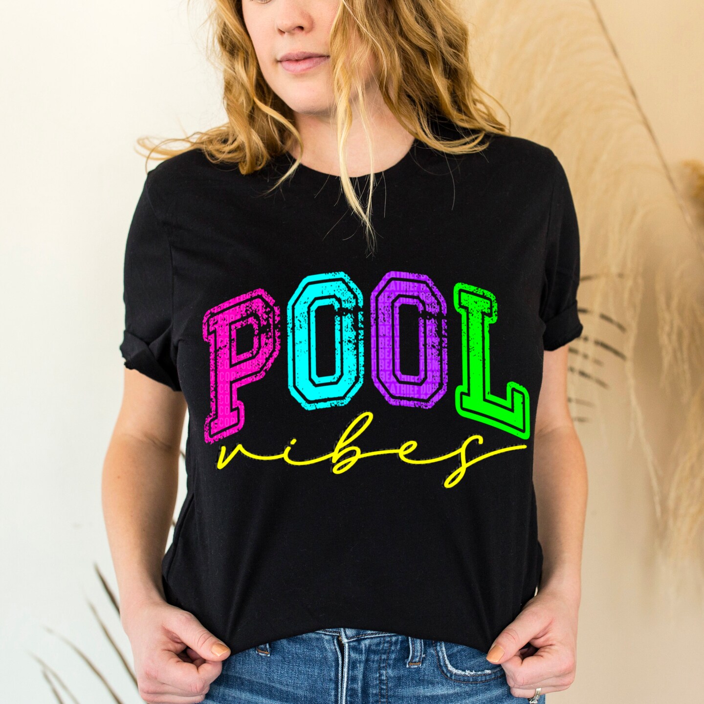 Pool Vibes Summertime Ready to Press Transfer DTF Transfer Sublimation ...