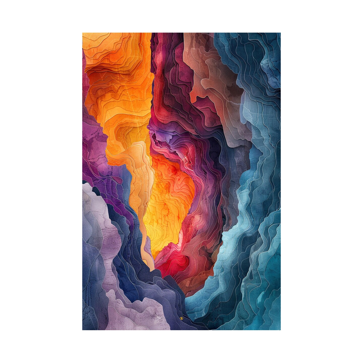 Modern Abstract Art, Office Poster, Home Decor | S22A15 | MakerPlace by ...