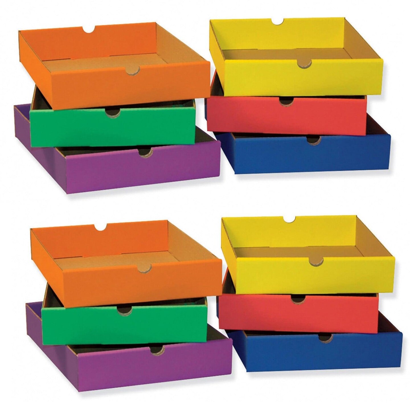 Drawers for 6-Shelf Organizer, 6 Assorted Colors, 2-1/2"H x 10-1/4"W x ...