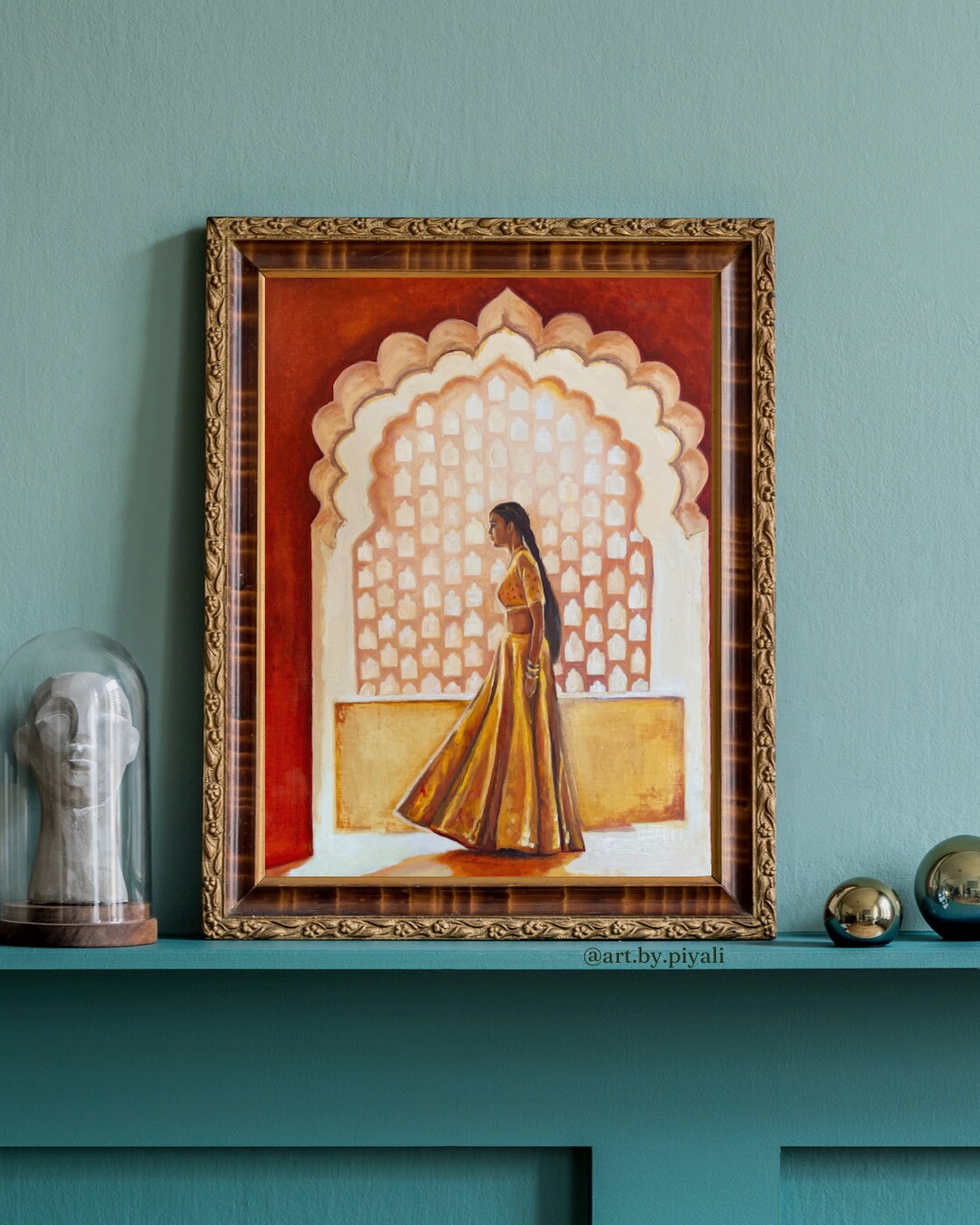 Colorful Limited Edition Giclée Art Print of Original Oil Painting by Piya Samant - Aurora. 10x8 ...