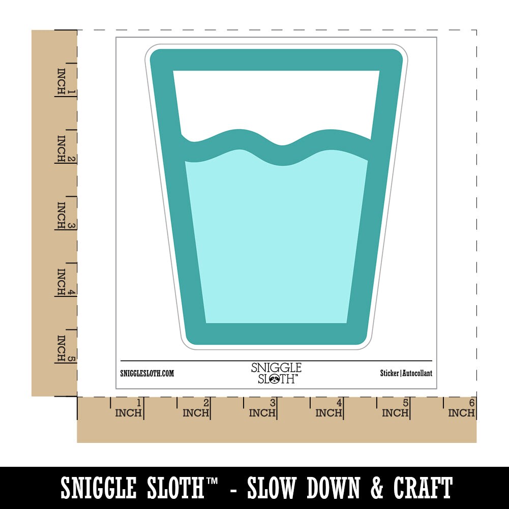 Water Glass Cup Waterproof Vinyl Phone Tablet Laptop Water Bottle ...