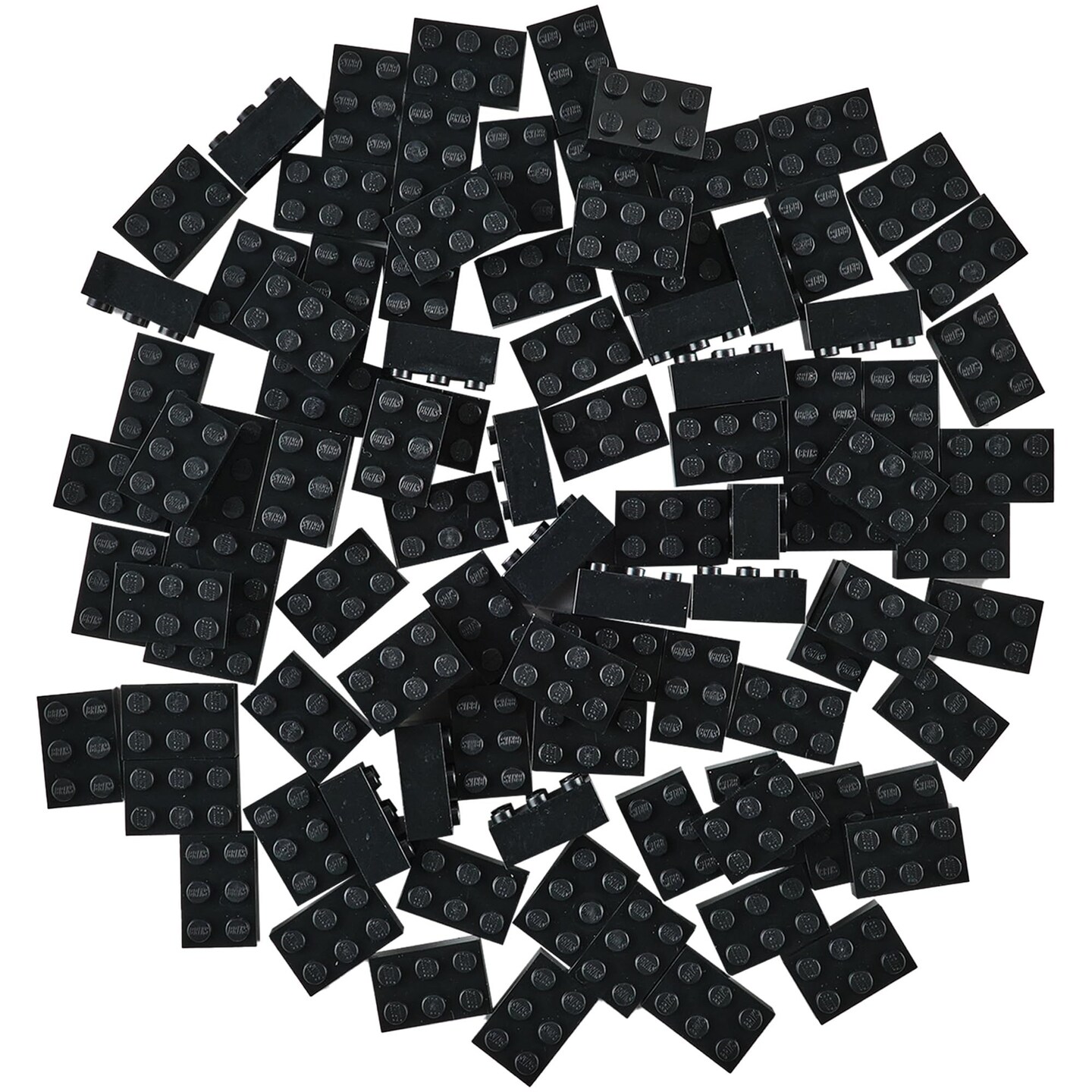 Strictly Briks Classic Bricks Starter Kit, Black, 96 Pieces, 2x3 Studs ...