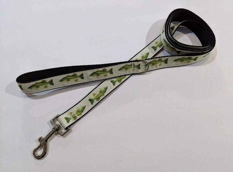 Bass Dog Leash, 1 Inch Wide and Choose your Length from 3 feet to 8 ...