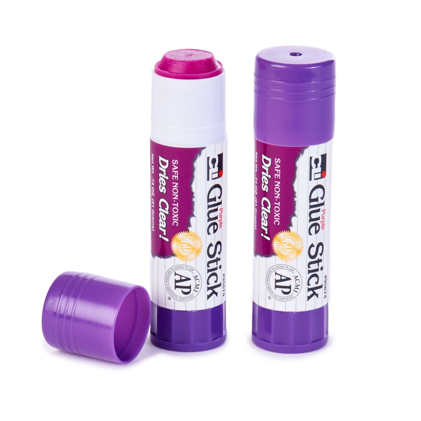Purple Glue Sticks, .74 oz, 12 Per Pack, 3 Packs | Michaels