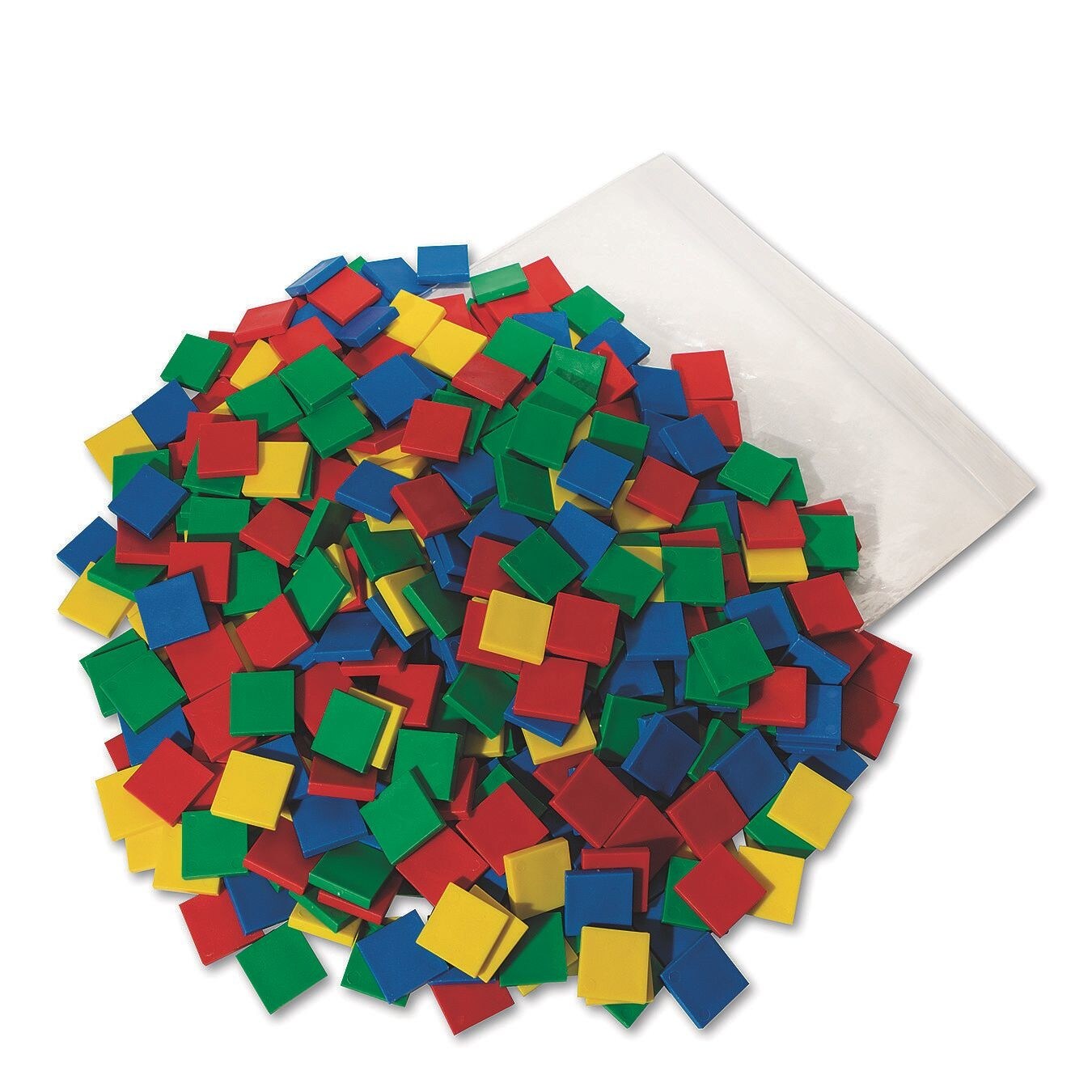 Square Color Tiles, Math Manipulative for Kids, Set of 400 in 4 colors ...