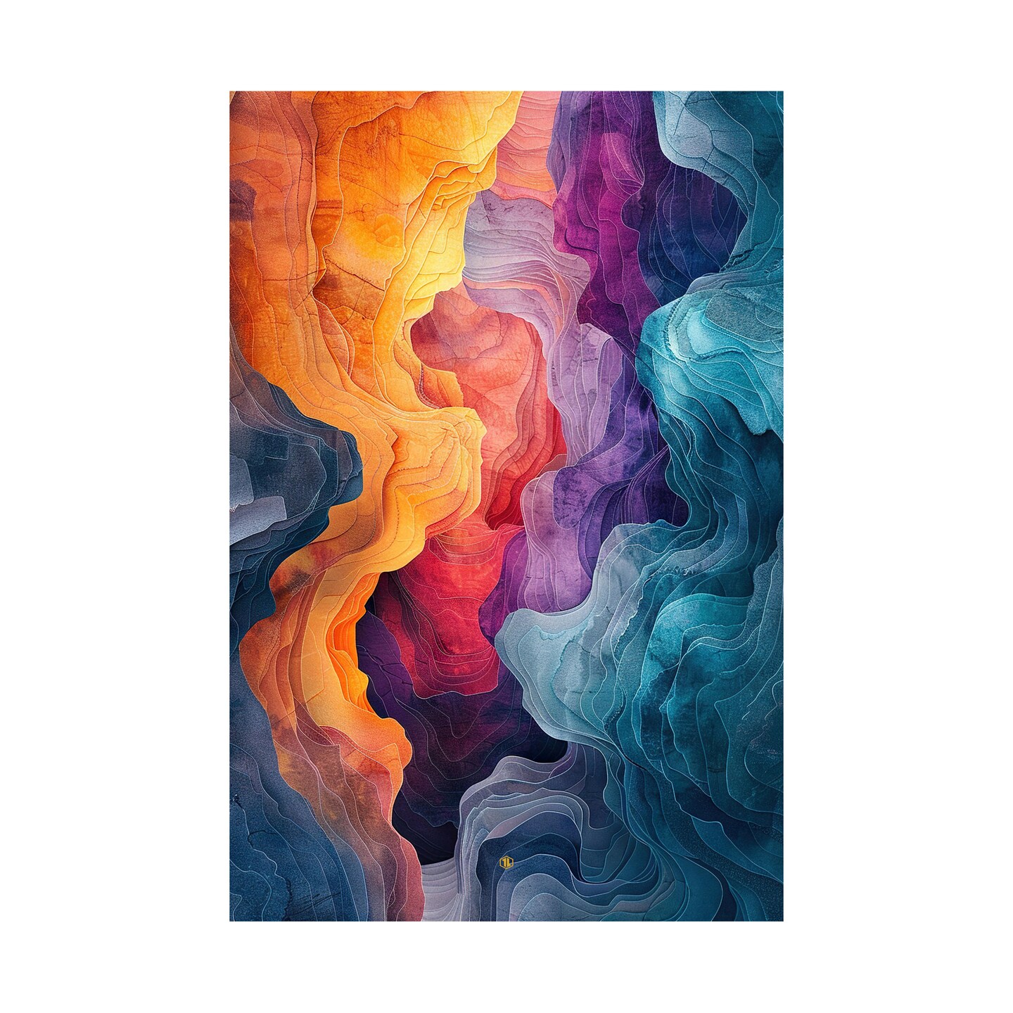 Modern Abstract Art, Office Poster, Home Decor | S2A18 | MakerPlace by ...