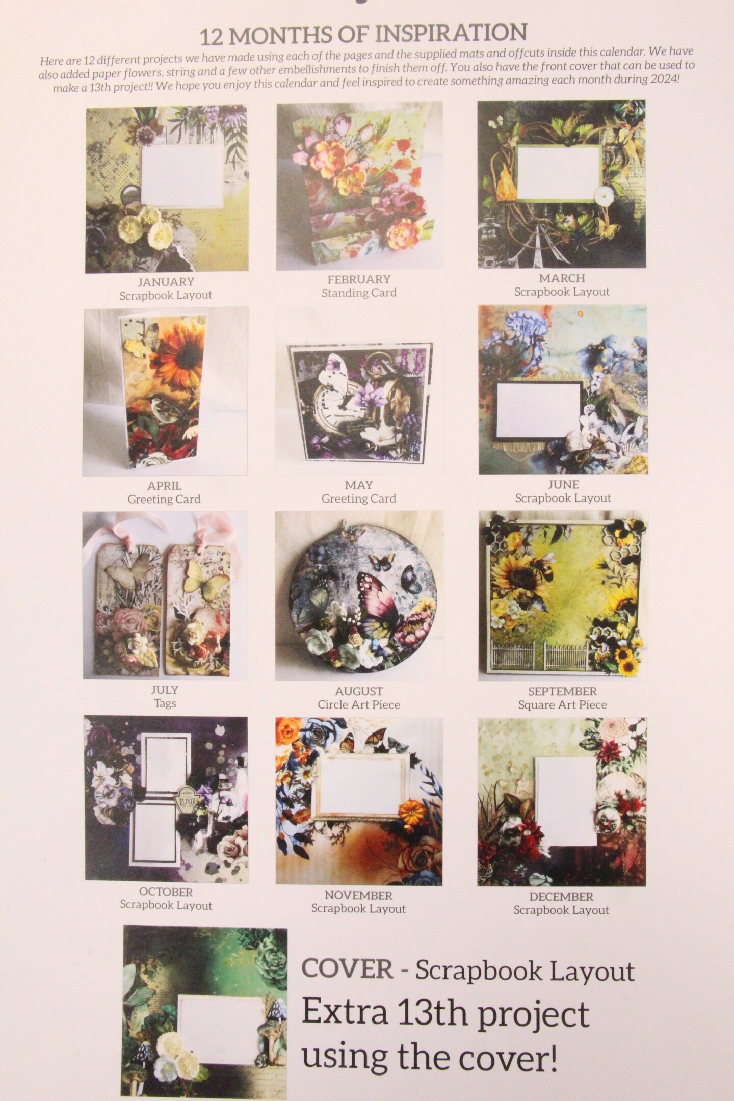 3Quarter Designs - 12 Months Of Crafting Calendar 2024 | Michaels