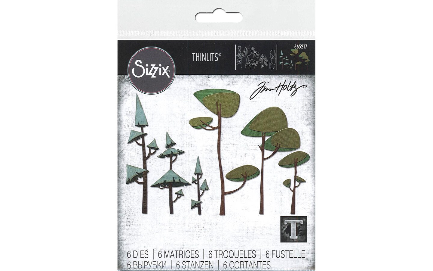 Sizzix THoltz Thinlits Die Funky Trees | Michaels