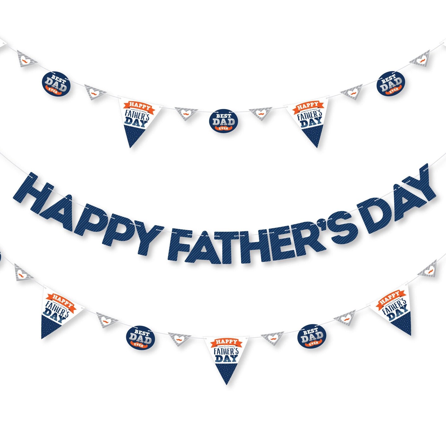 Big Dot of Happiness Happy Father's Day - We Love Dad Party Letter ...