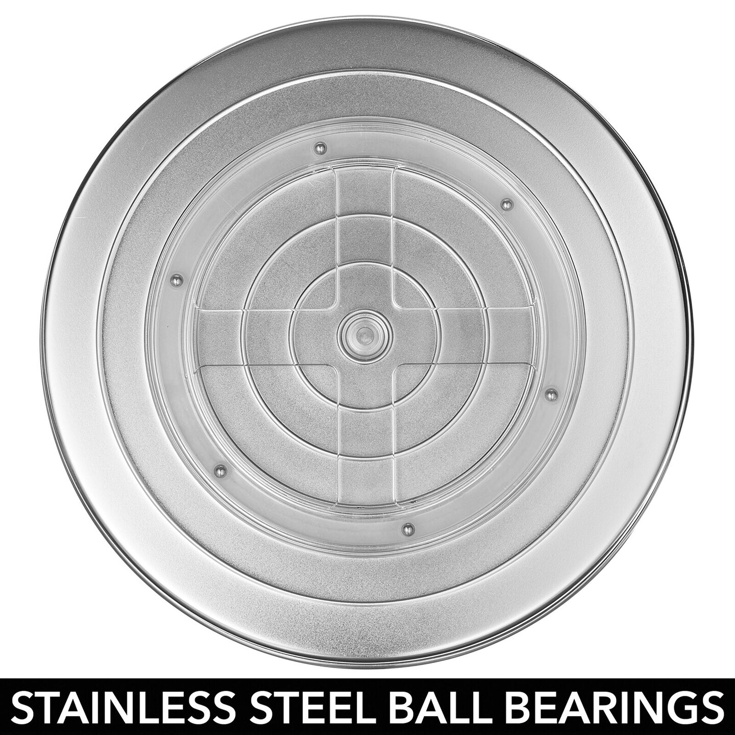 mDesign Lazy Susan Metal Turntable 12" Spinner, Kitchen Organization ...