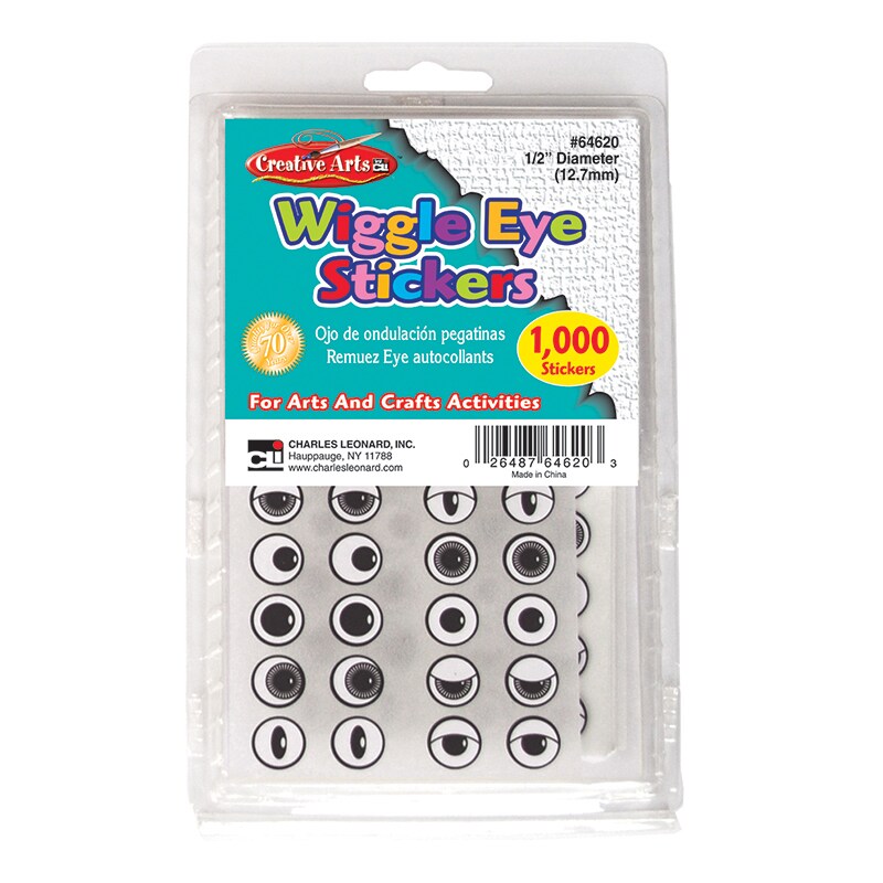 Creative Arts Wiggle Eyes Stickers, Black | Michaels