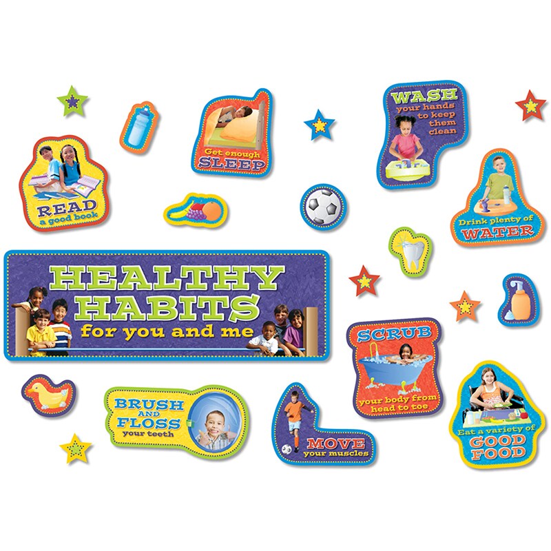 Healthy Habits Bulletin Board Set | Michaels