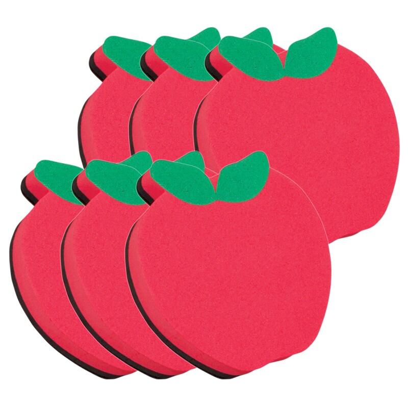 Magnetic Whiteboard Eraser, Apple, Pack of 6 | Michaels