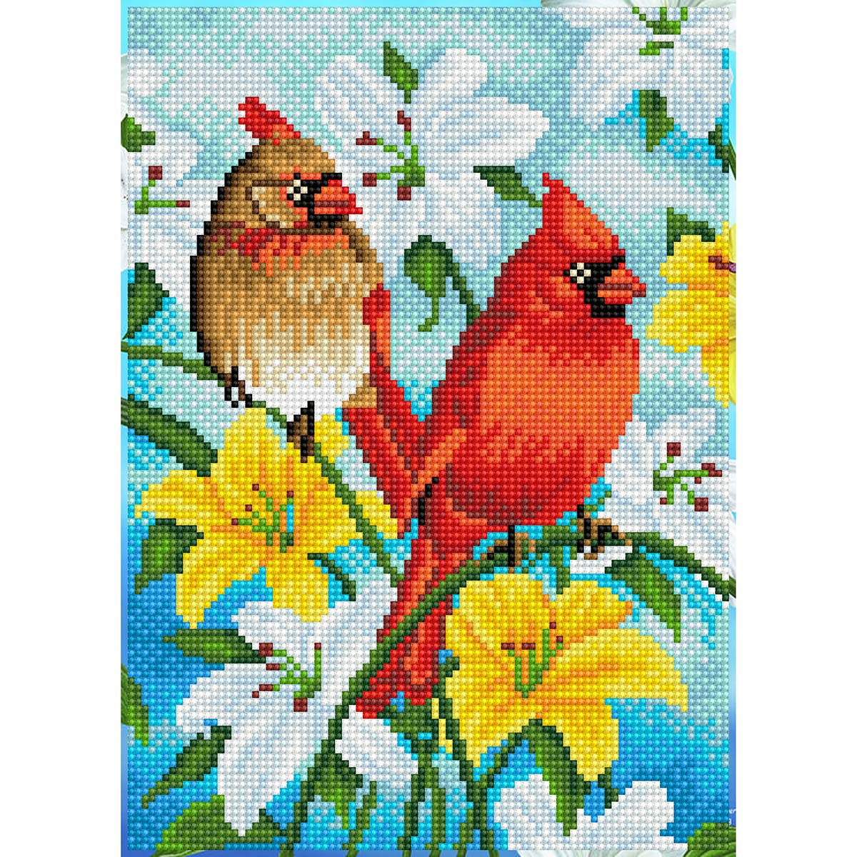 Diamond Dotz Cardinal Family Diamond Painting | Michaels