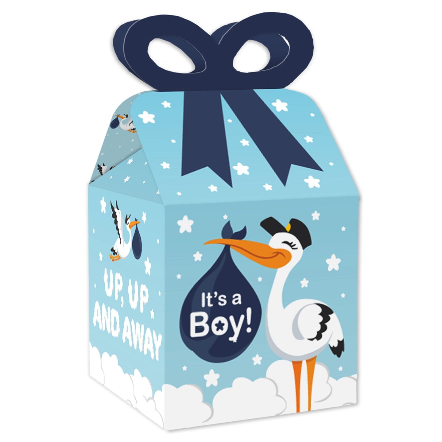 Big Dot of Happiness Boy Special Delivery - Square Favor Gift Boxes ...