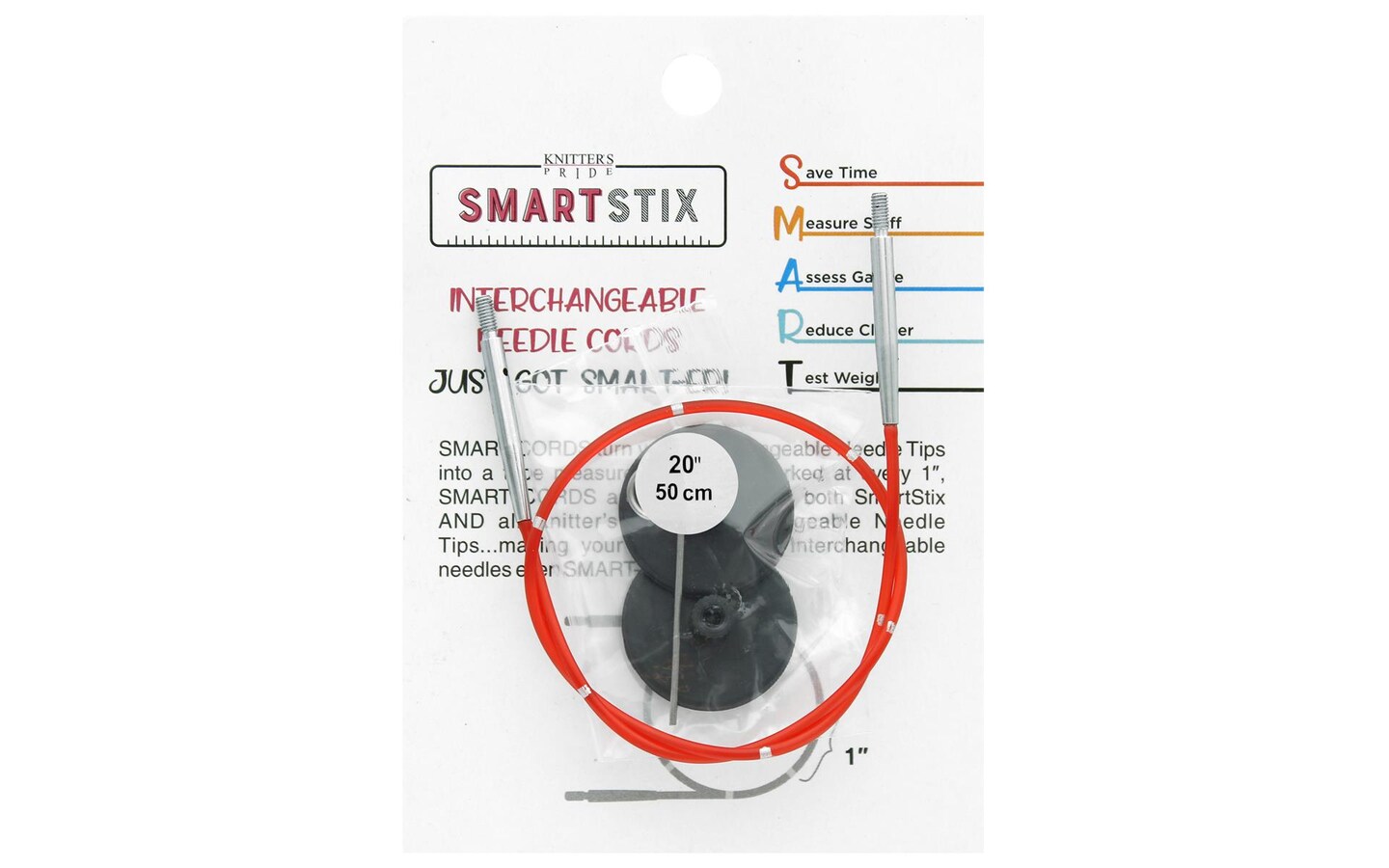 Knitter's Pride Smartstix Smart Cords 12" Red | Michaels