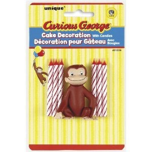 Curious George Cake Decorate with 6 candles | Michaels