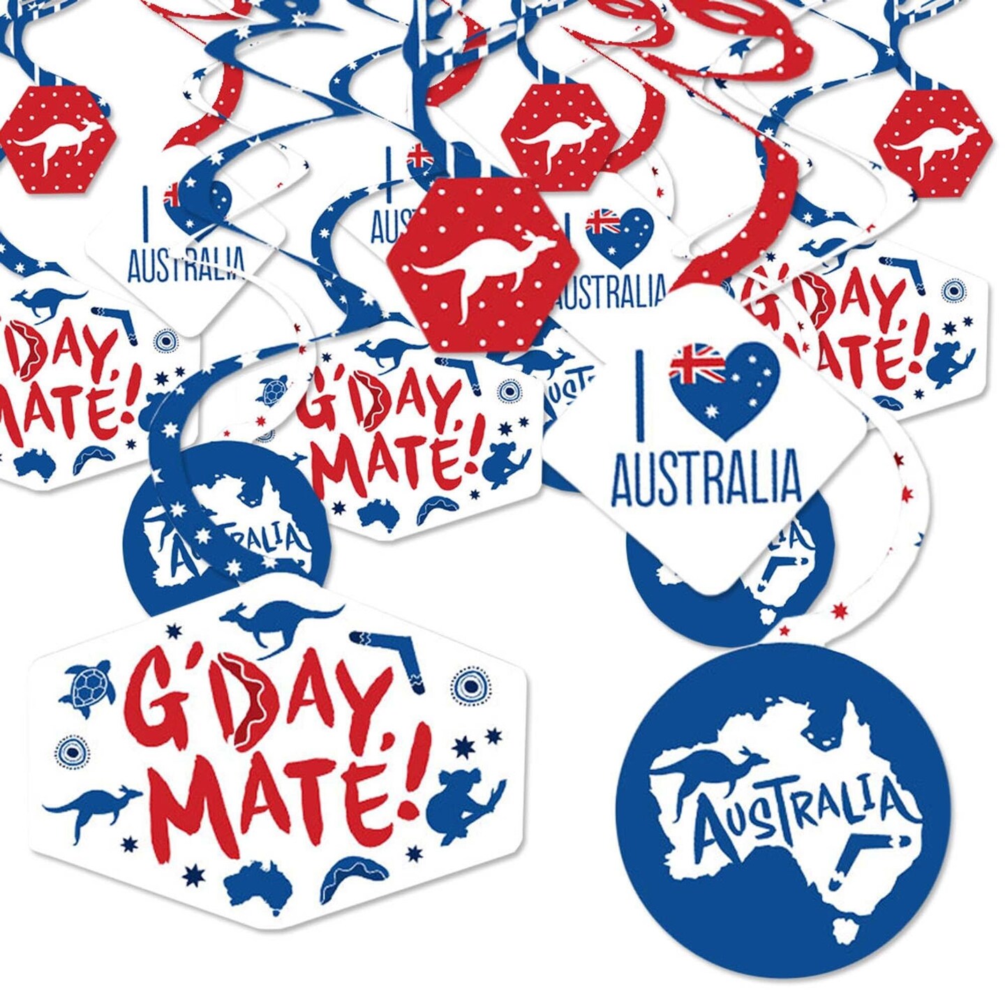 Big Dot of Happiness Australia Day - G'Day Mate Aussie Party Hanging ...