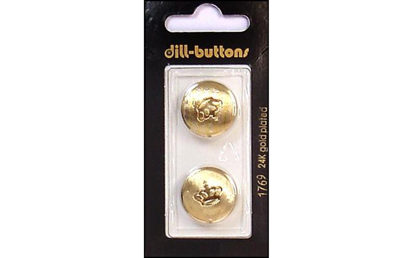 Dill Buttons 20mm 2pc Shank Gold | Michaels
