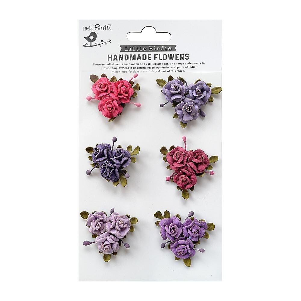 Little Birdie Francisca Paper Flowers 6/Pkg | Michaels