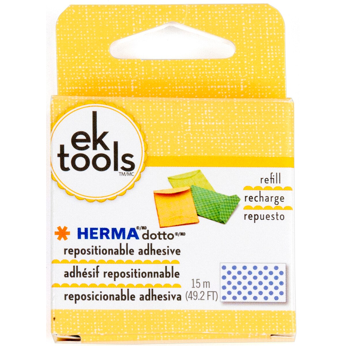 EK Tools Herma Dotto Repositionable Adhesive Refill-49.2' For Use In 55 ...