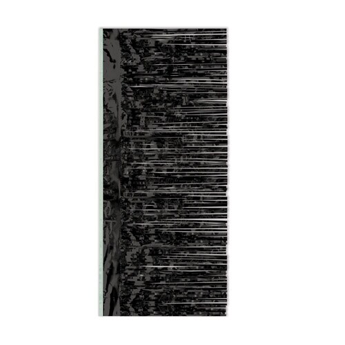 Packaged 1-Ply Black Metallic Fringe Drape | Michaels