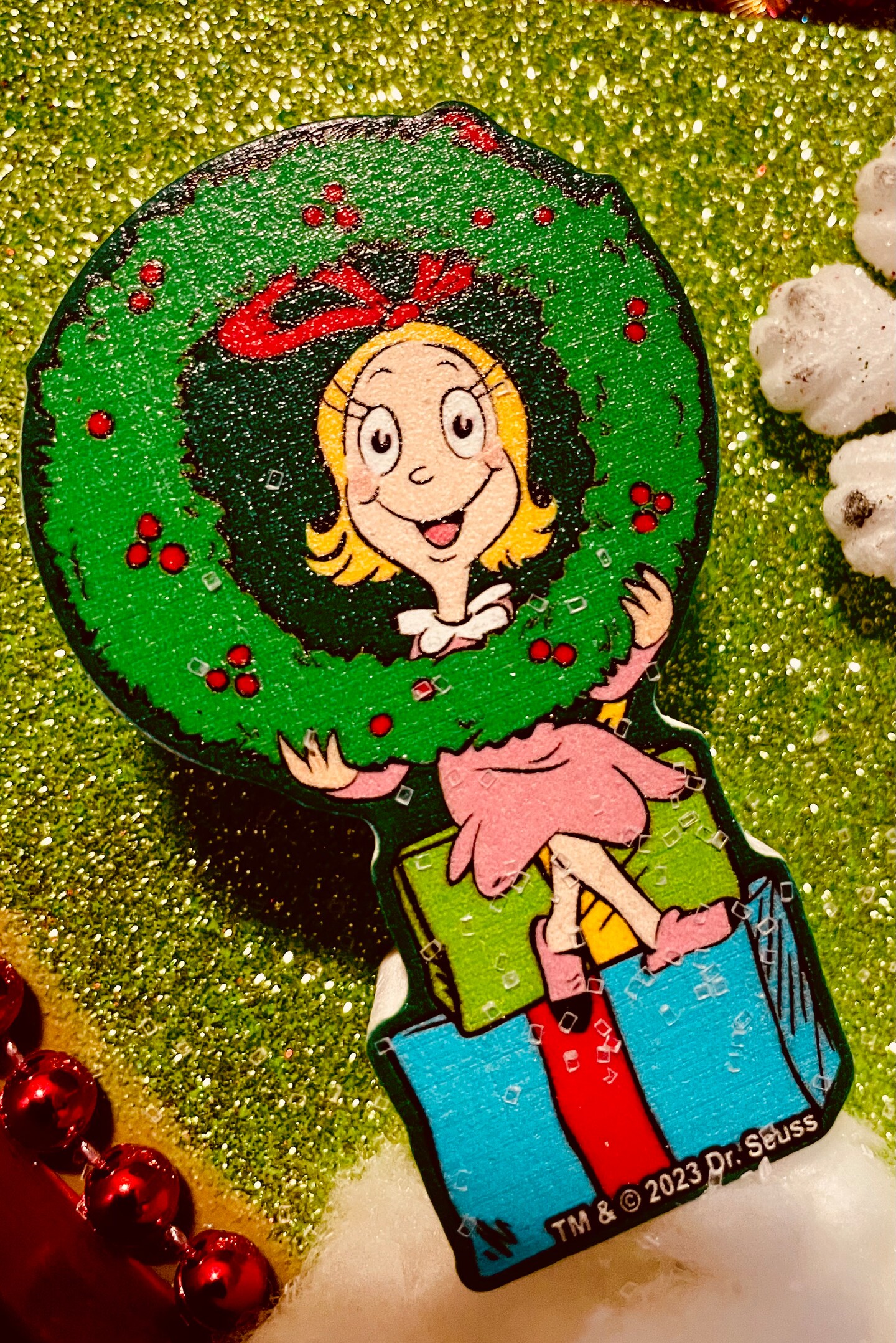 Grinch and Friends Christmas Wreath - Wooden Characters | MakerPlace by ...