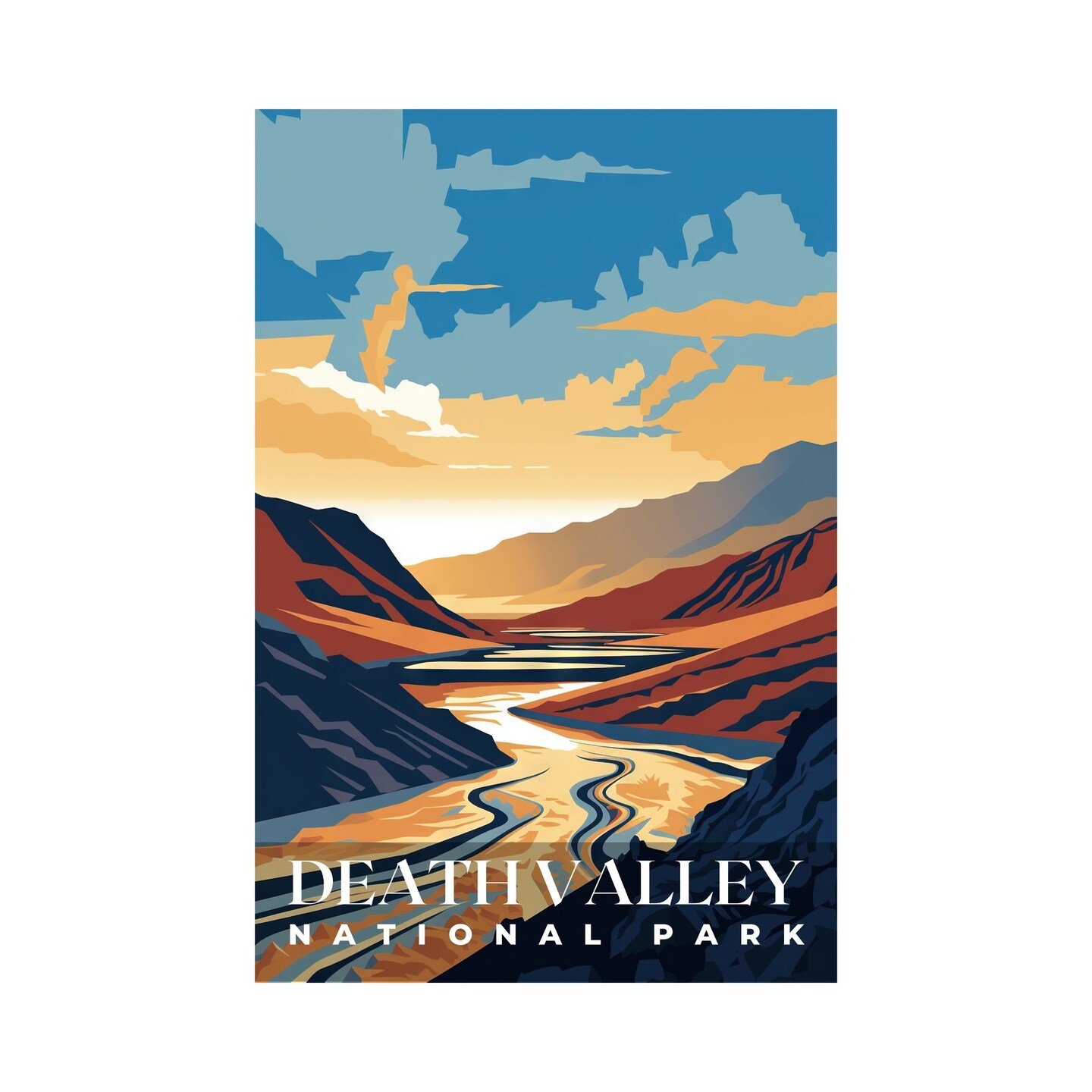Death Valley National Park Poster, Travel Art, Office Poster, Home ...