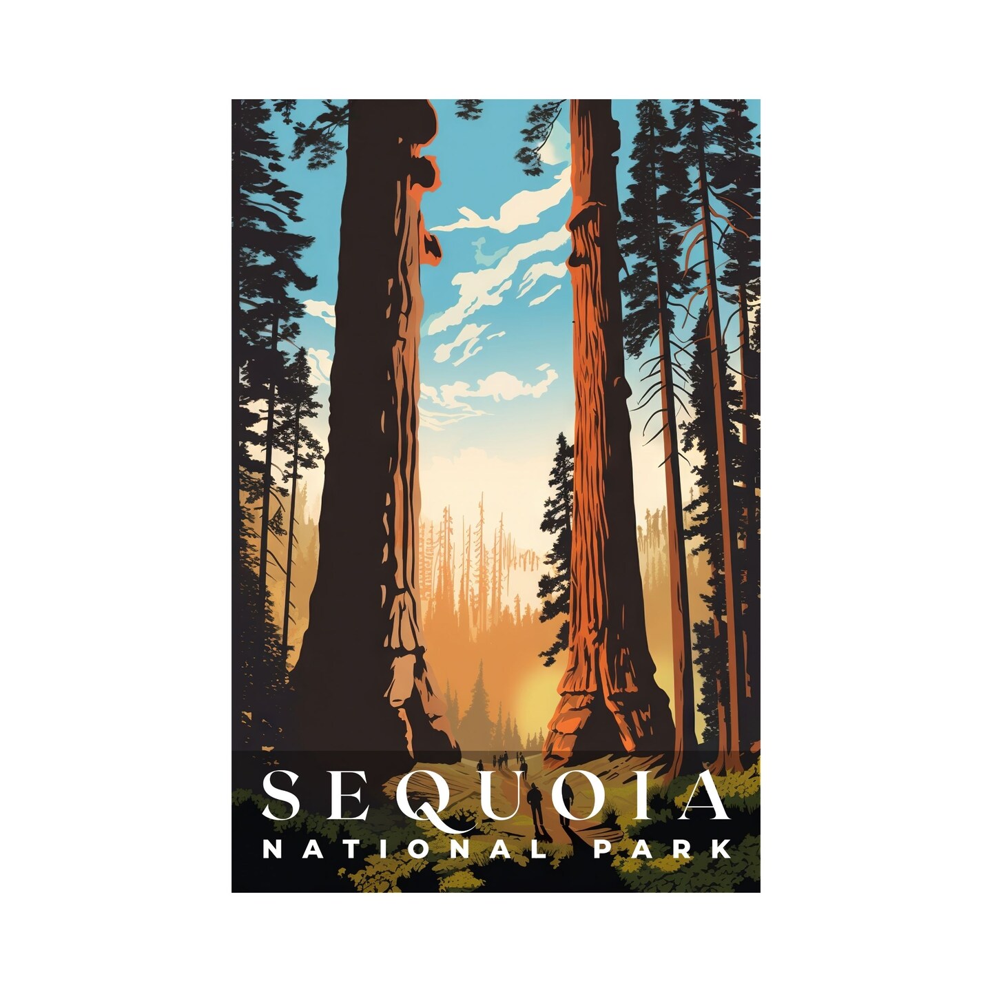 Sequoia National Park Poster, Travel Art, Office Poster, Home Decor ...