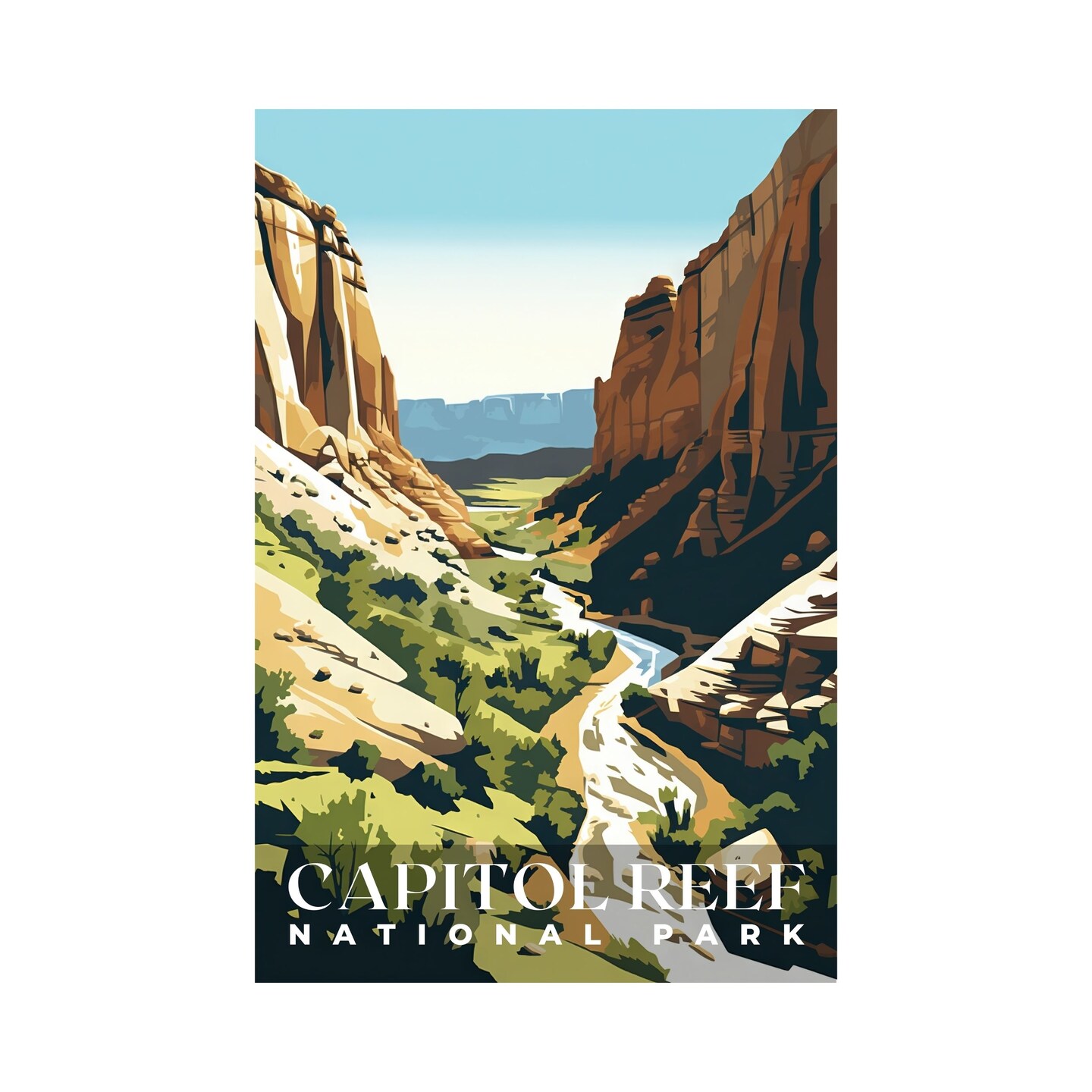 Capitol Reef National Park Poster, Travel Art, Office Poster, Home ...