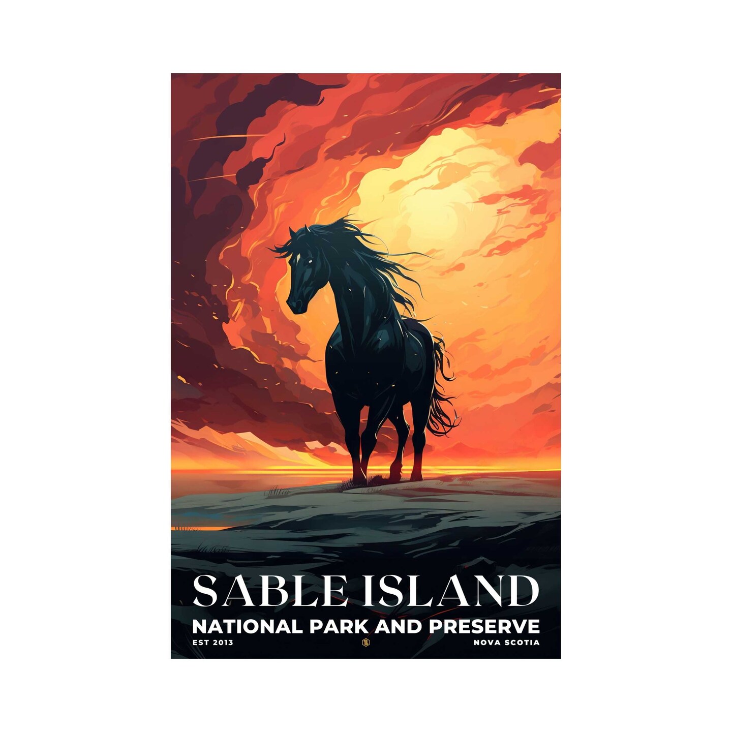 Sable Island National Park Reserve Poster, Travel Print, Office Poster ...
