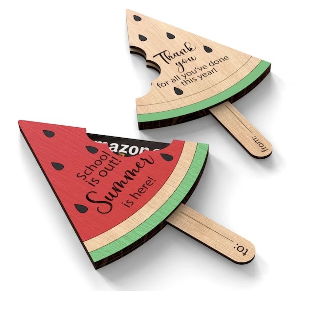 Wood Teach Gift Schools Out Summer Here Gift Card Holder Teachers ...