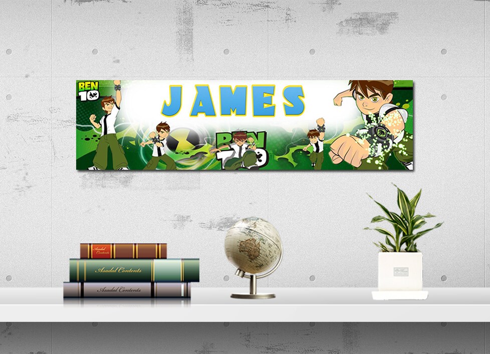 Ben Ten - Personalized Poster with Your Name, Birthday Banner, Custom ...
