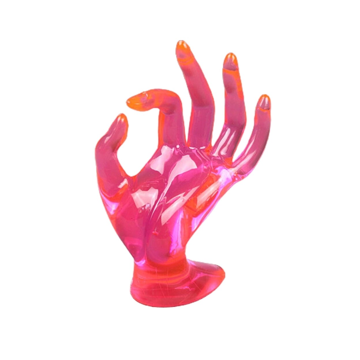 Generic Ring Holder Hand Shape Simple Portable Exquisite Smooth ...