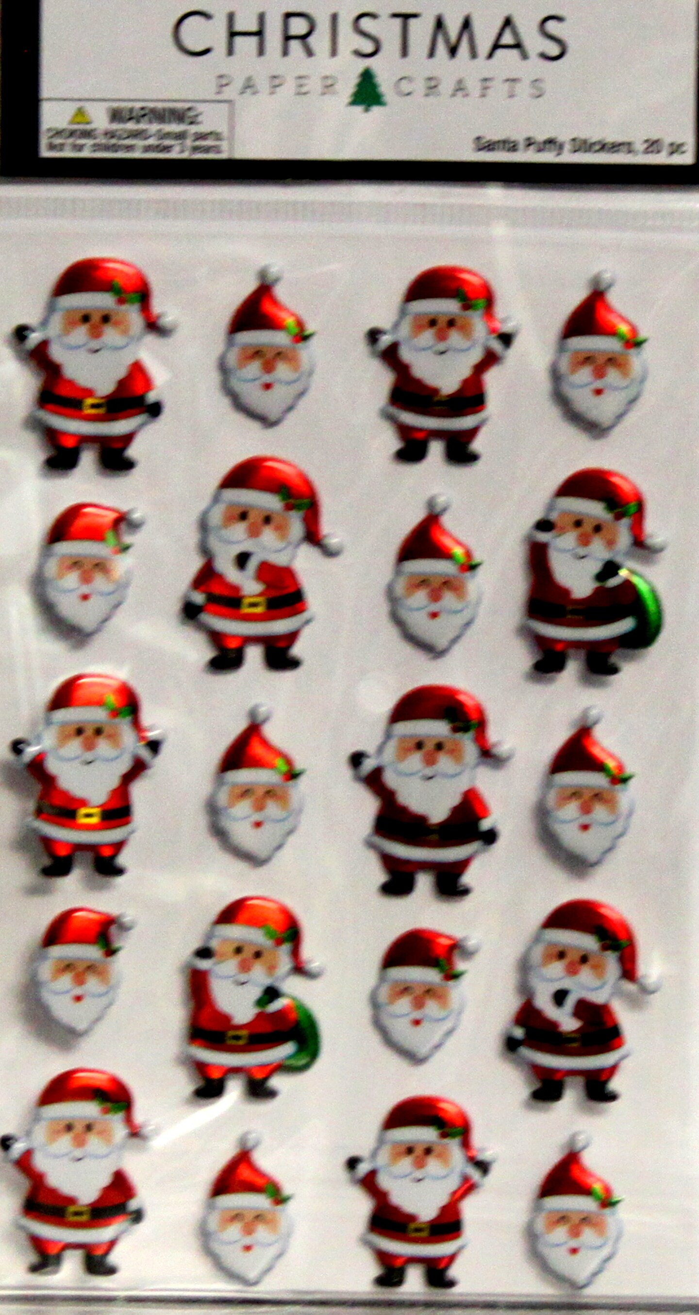 Christmas Santa Puffy Dimensional Stickers | Michaels