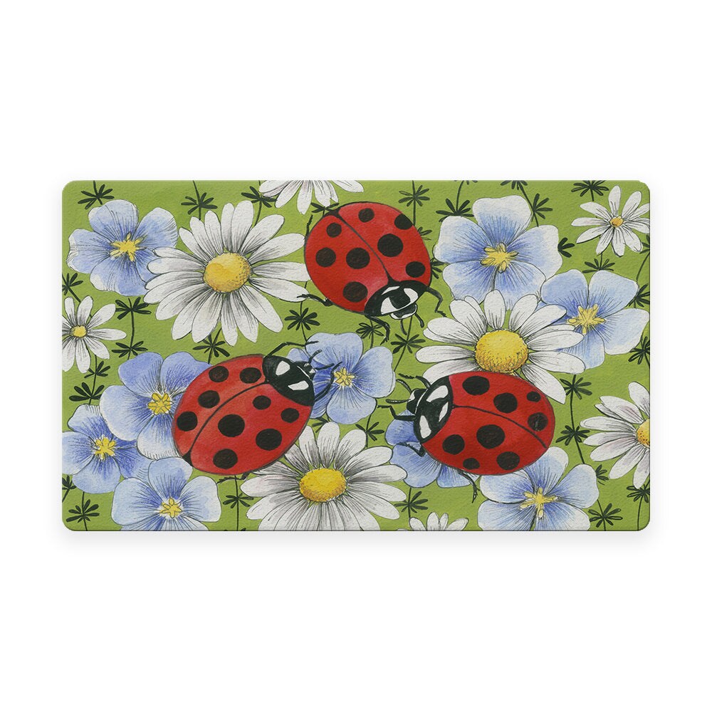 Flowers and Ladybugs Door Mat (18 x 30") | Michaels