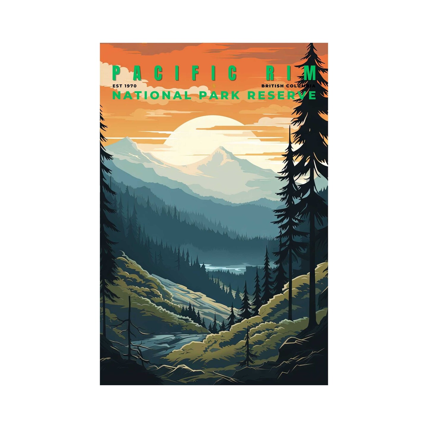 Pacific Rim National Park Reserve Poster, Travel Print, Office Poster ...