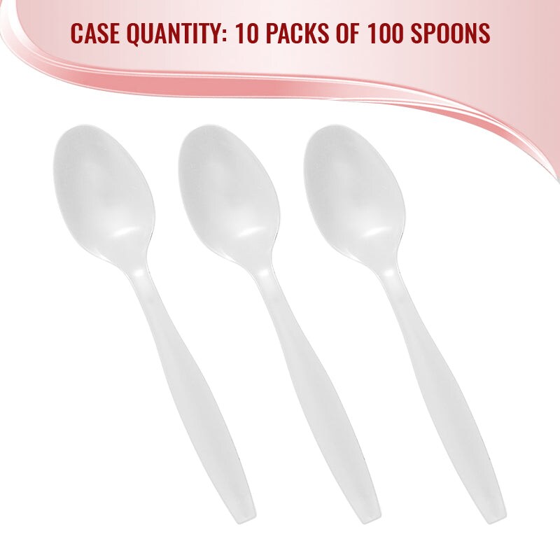White Plastic Disposable Spoons (1000 Spoons) | Michaels