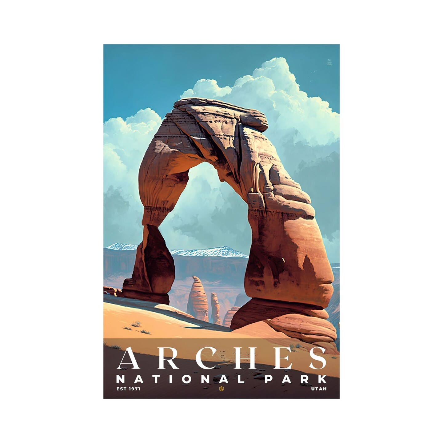 Arches National Park Poster, Travel Art, Office Poster, Home Decor | S2 ...