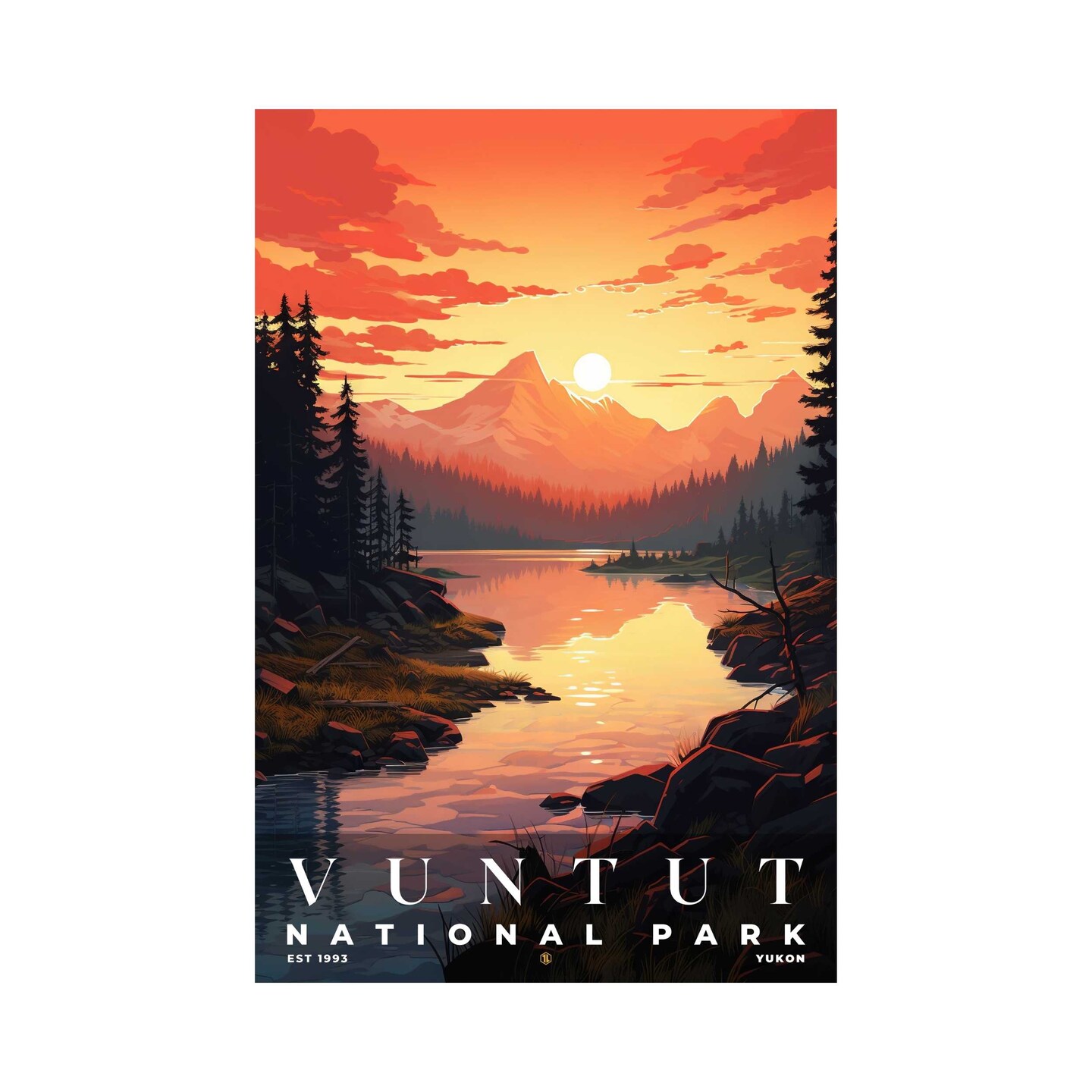 Vuntut National Park Poster, Travel Print, Office Poster, Home Decor ...