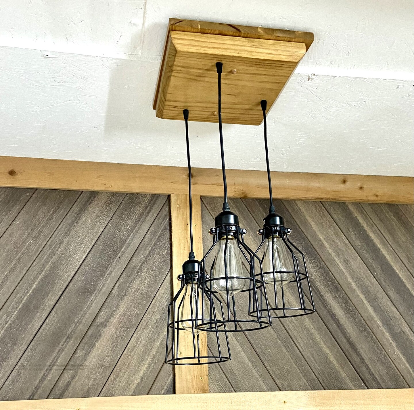 Farmhouse 3 light fixture for cabin decor, rustic elegance with ...